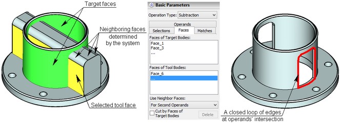 Basic Operations of 3D Modeling > Boolean Operation
